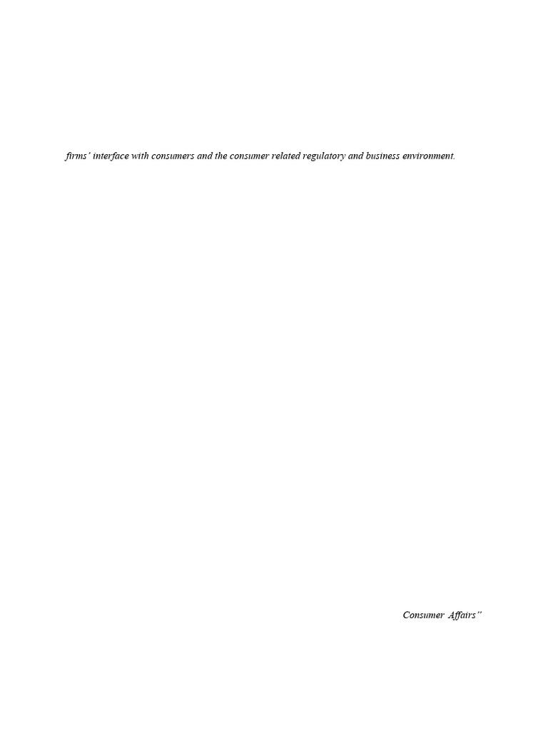 Consumer Rights and Protection Overview | PDF | Consumer Protection ...