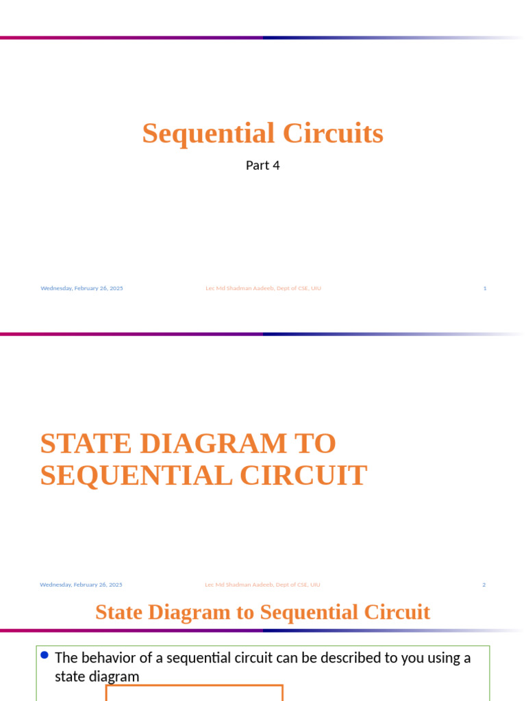 WK 2 Class 2 - Sequential Circuits Part 4 | PDF | Digital Technology ...