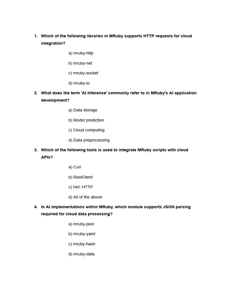 Cloud Integration and AI in MRuby | PDF | Cloud Computing | Artificial Intelligence