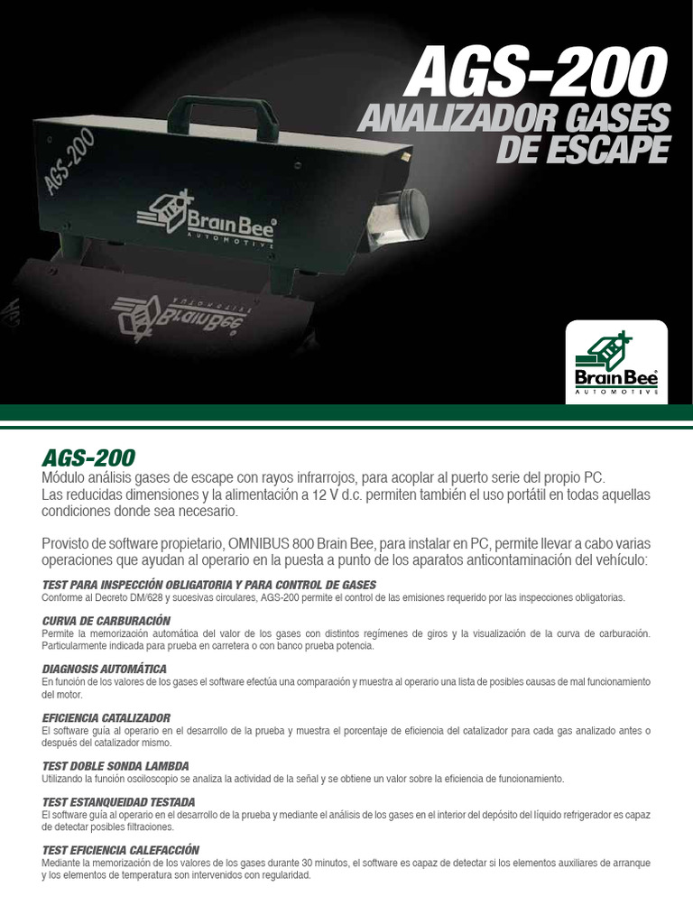 ficha tecnica AGS-200_ES | PDF | Software