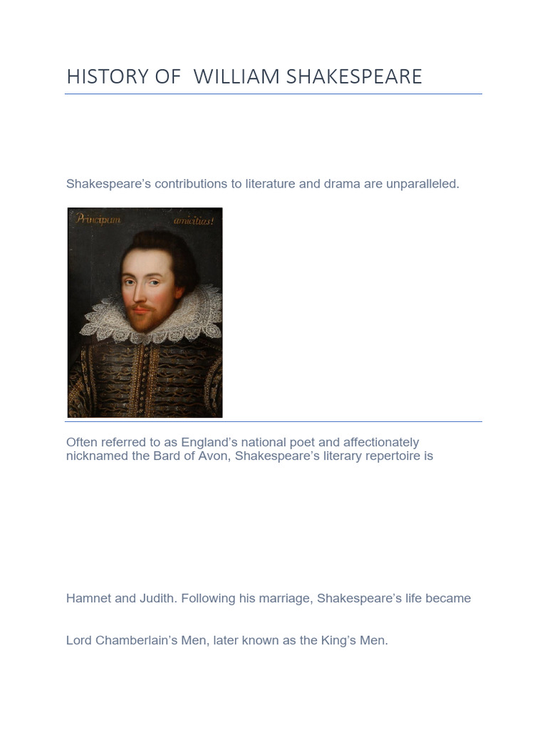 William Shakespeare: Life and Works | PDF | William Shakespeare | Othello