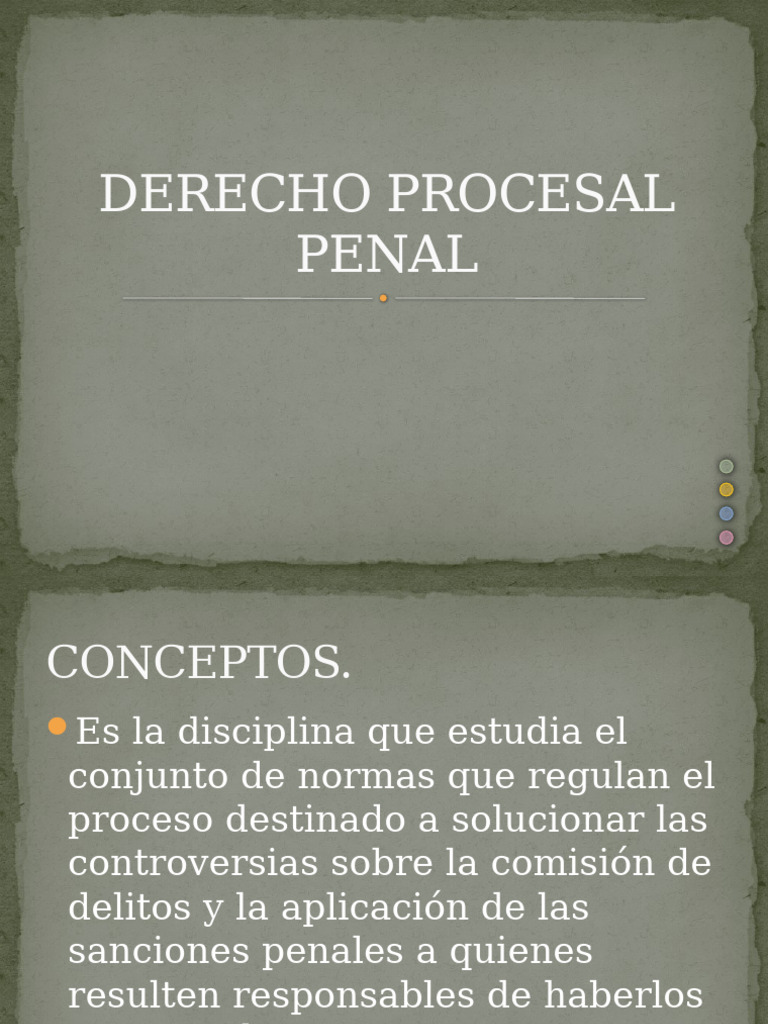 Derecho Procesal Penal | PDF | Derecho penal | Ley procesal