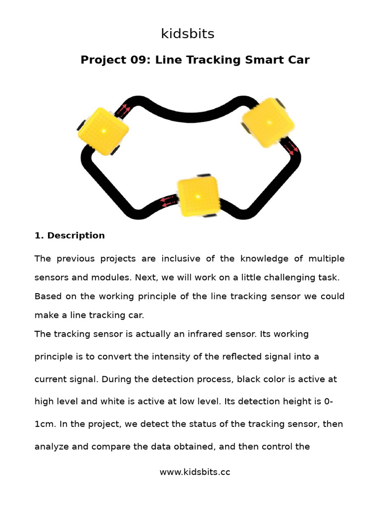 Line Tracking Smart Car Project Guide | PDF | Sensor | Electrical ...