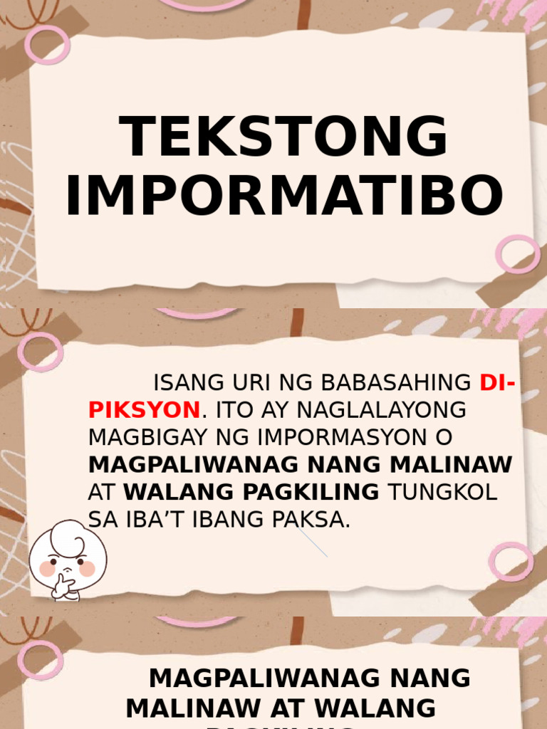 Tekstong Impormatibo | PDF