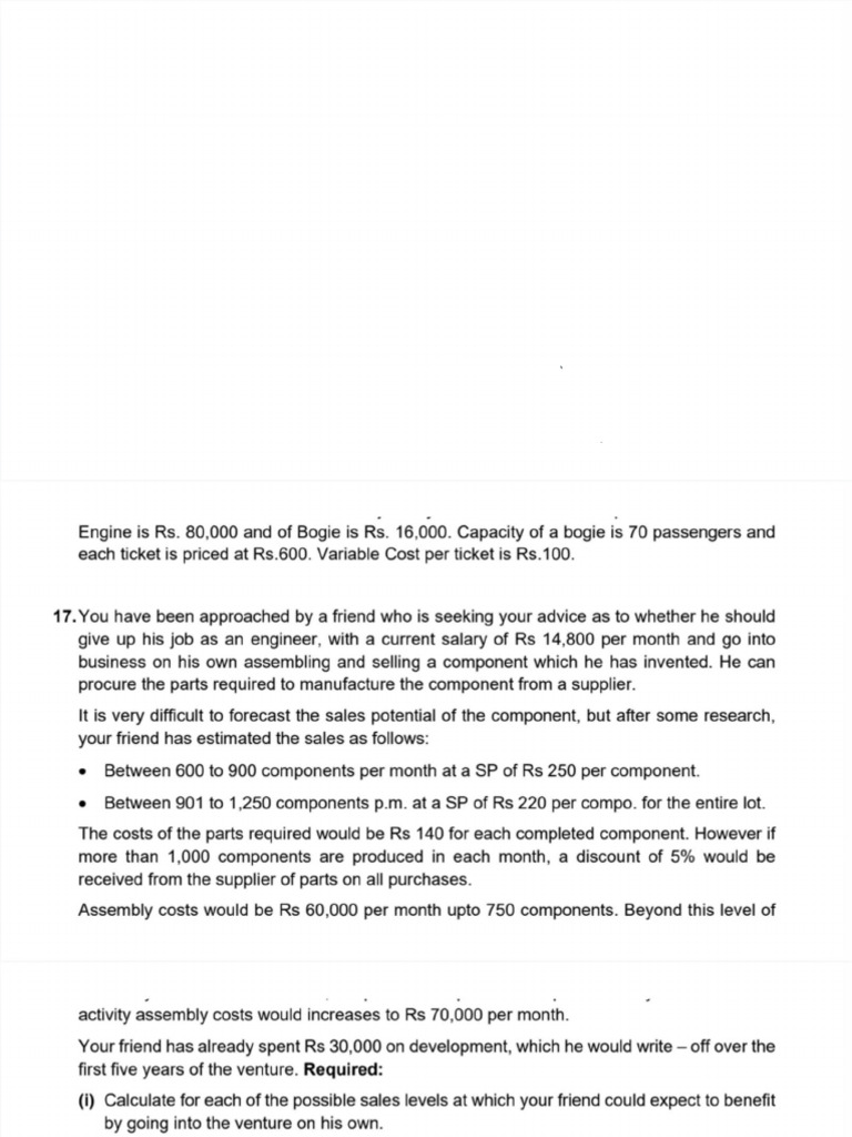Ch05 Decision Making Relevant Costing III With Anno | PDF