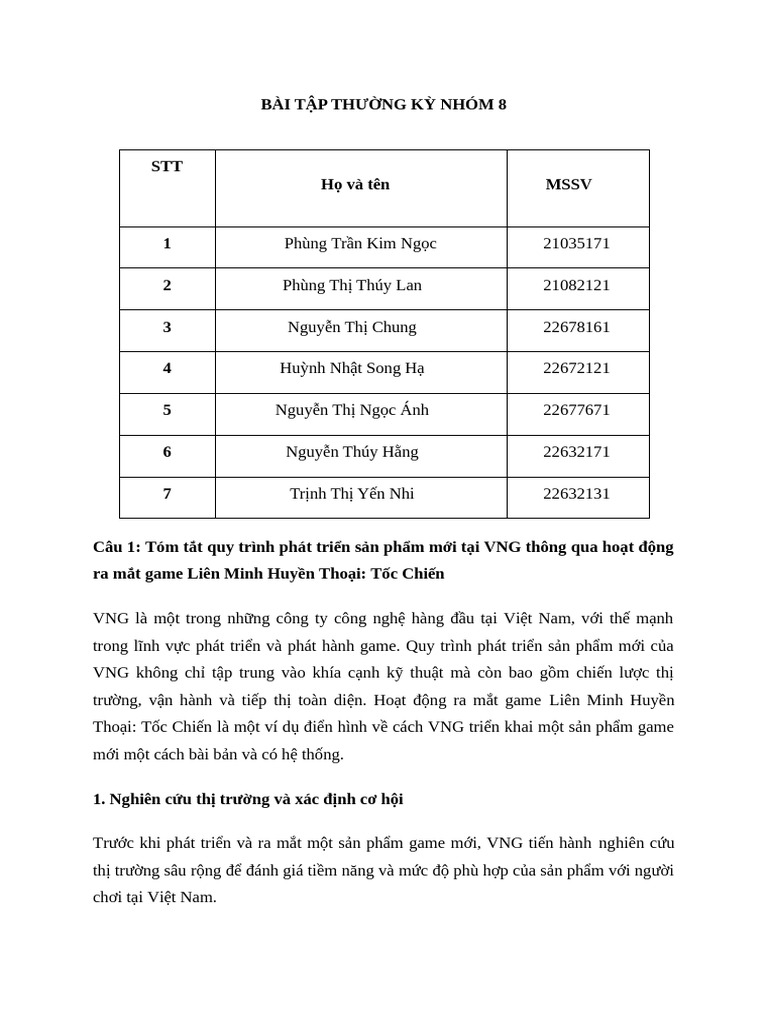 BÀI TẬP TK NHÓM 8 - Mô phỏng MKT | PDF