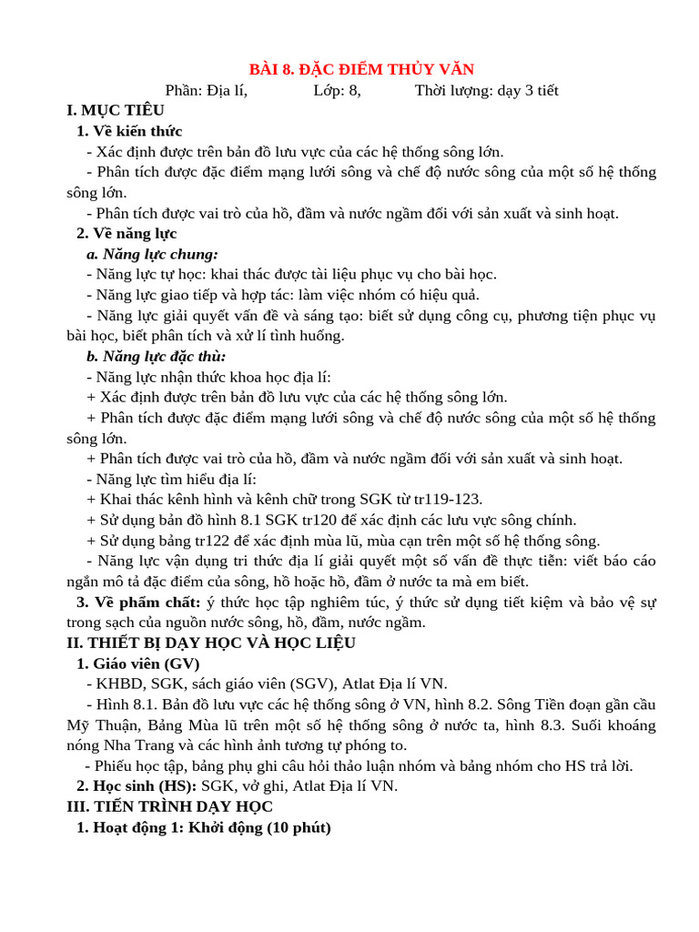 GA Dia Li 8 CTST Hoc Ky 2 | PDF