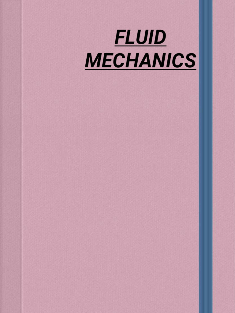 Fluid Mechanics | PDF