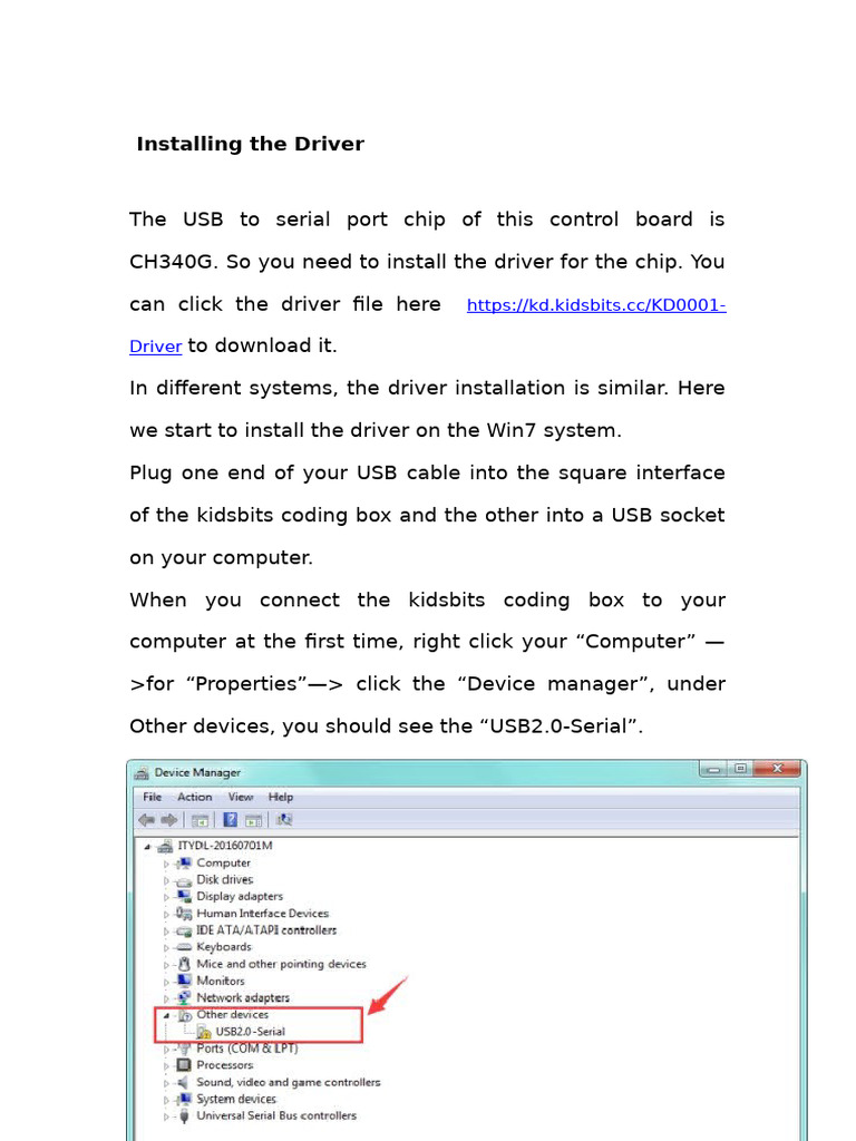 Installing the Driver | PDF