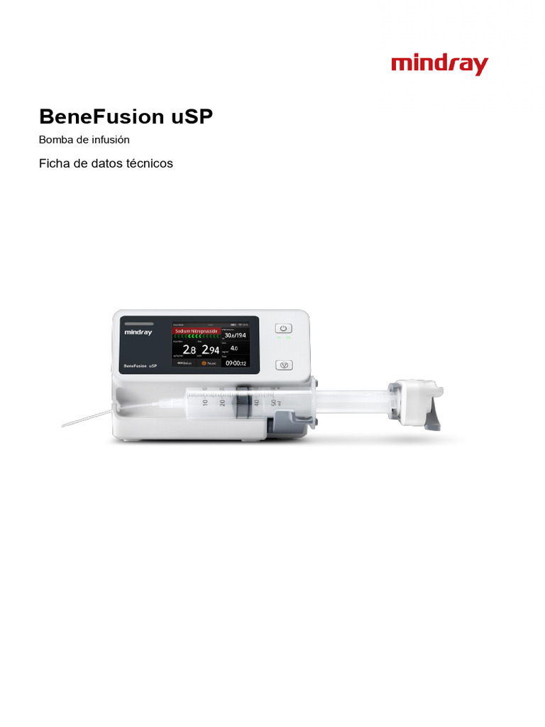 Ficha Técnica de BeneFusion uSP | PDF