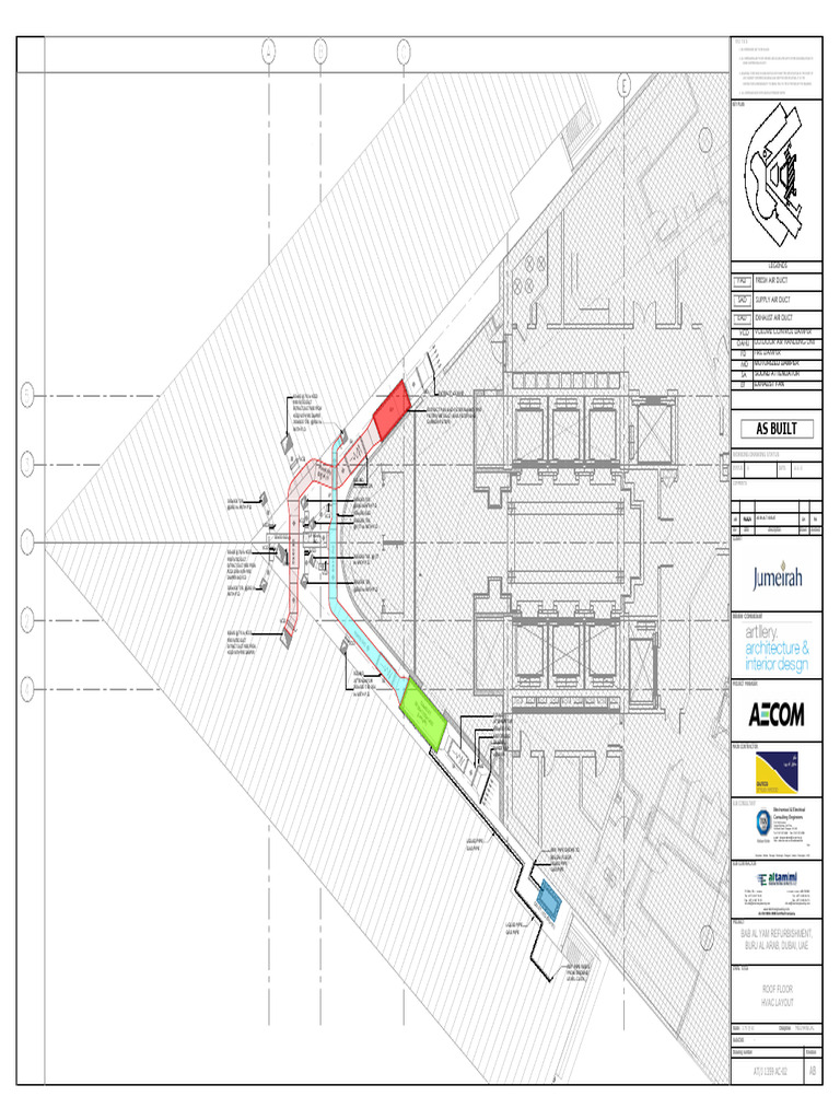 HVAC Layout for Burj Al Arab Refurbishment | PDF | Duct (Flow ...