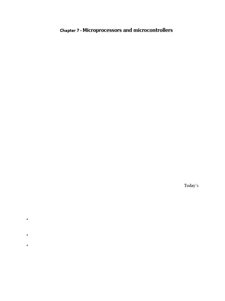 Microprocessors and Microcontrollers Explained | PDF | Microcontroller | Central Processing Unit
