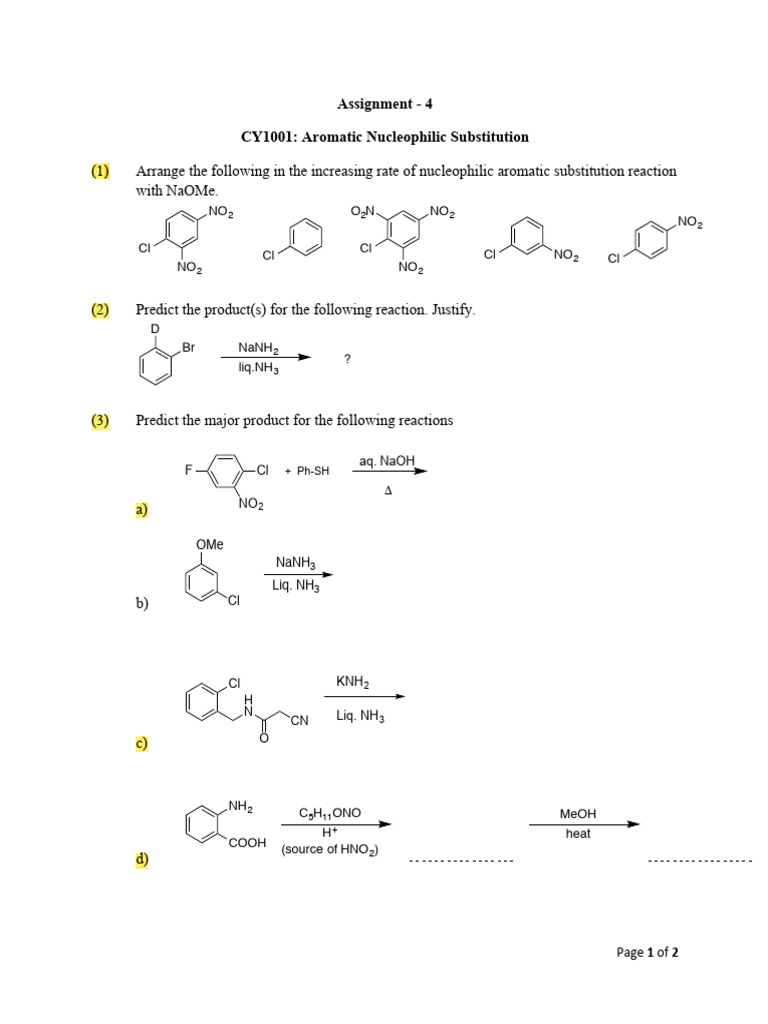 Assignment 4 | PDF | Physical Chemistry | Unit Processes