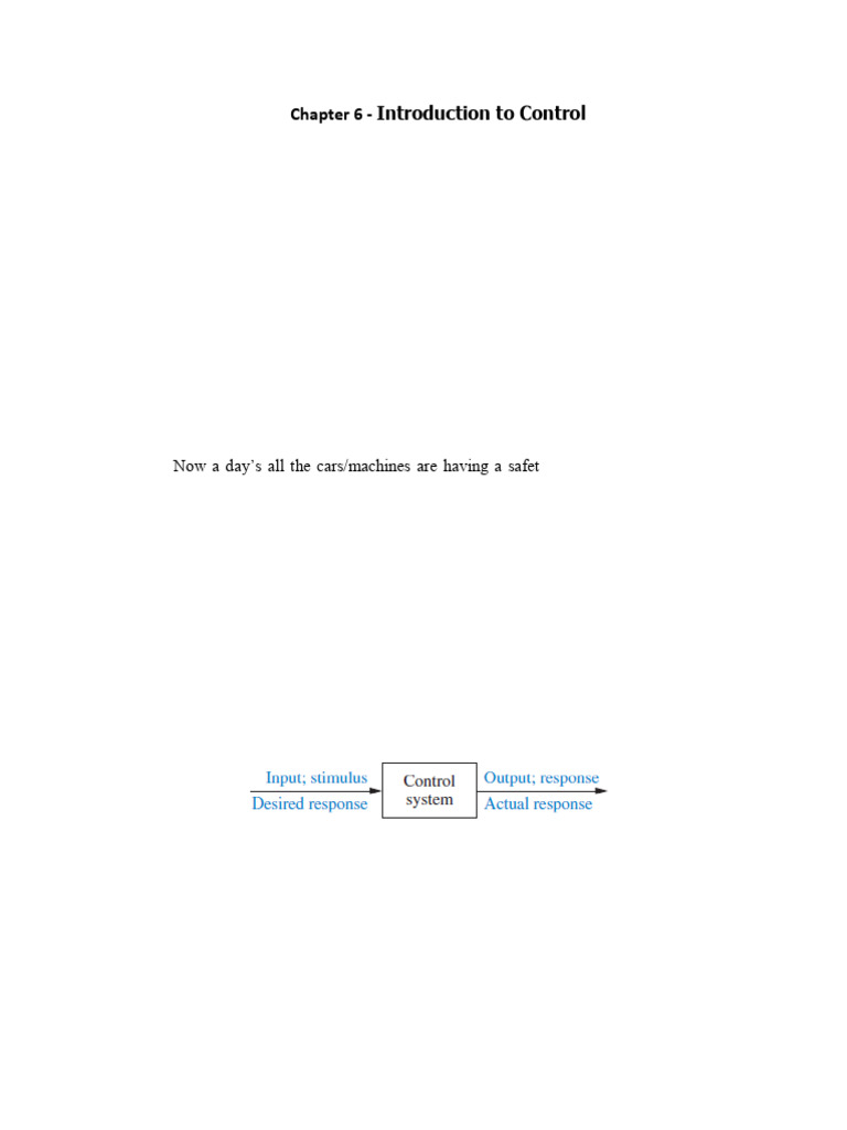 CH 6. Introduction To Control | PDF | Feedback | Computer Engineering