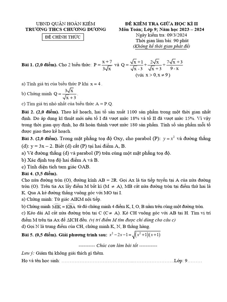 đề thi gk | PDF
