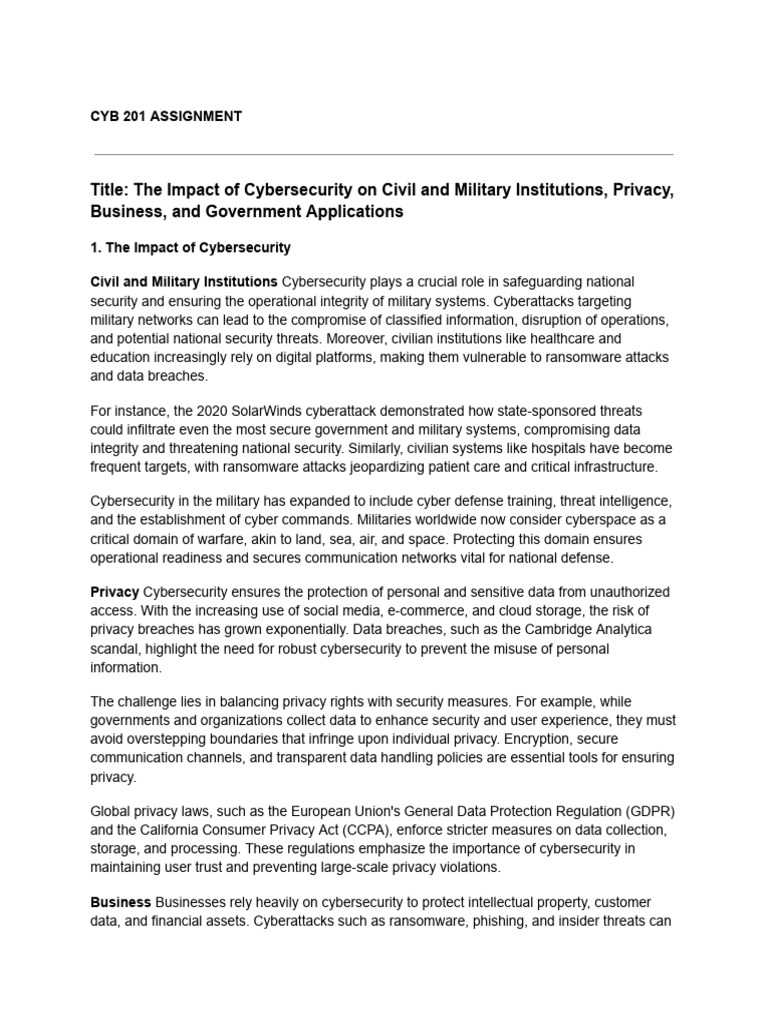 cyb ass | PDF | Security | Computer Security