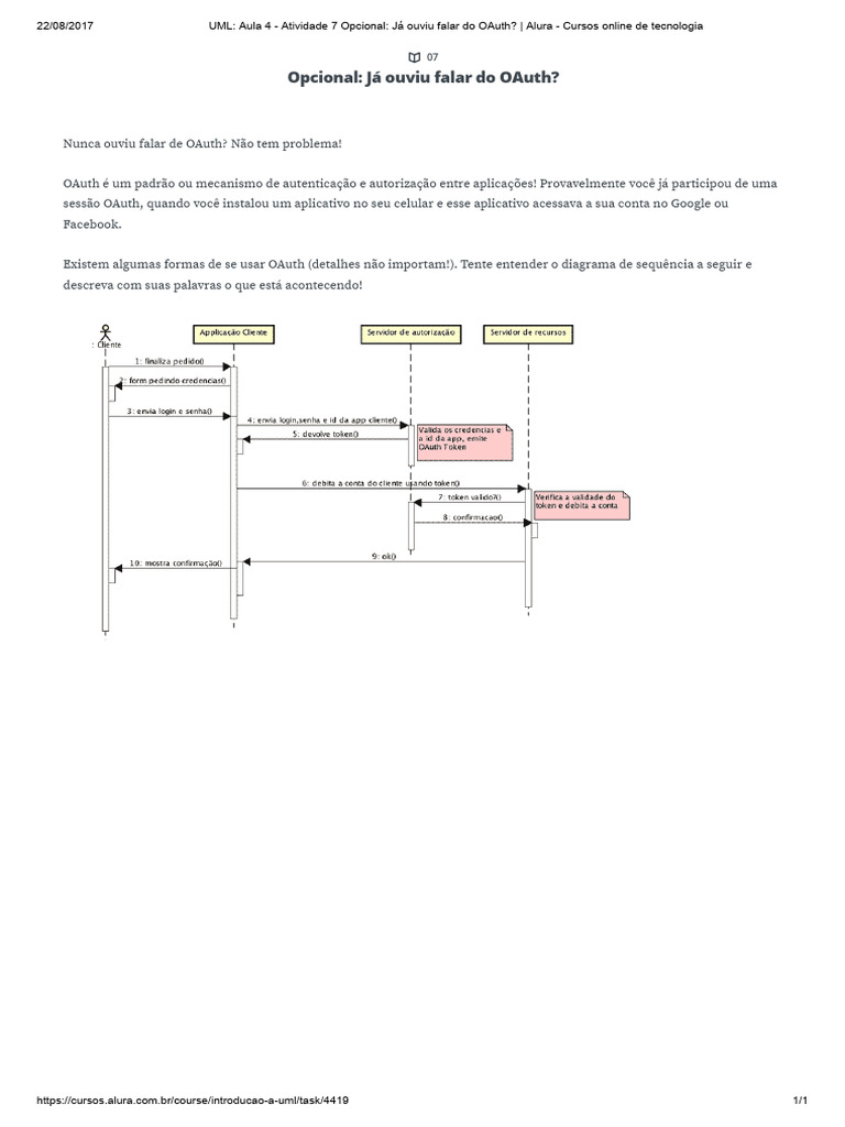 UML Aula 4 Atividade 7 Opcional | PDF