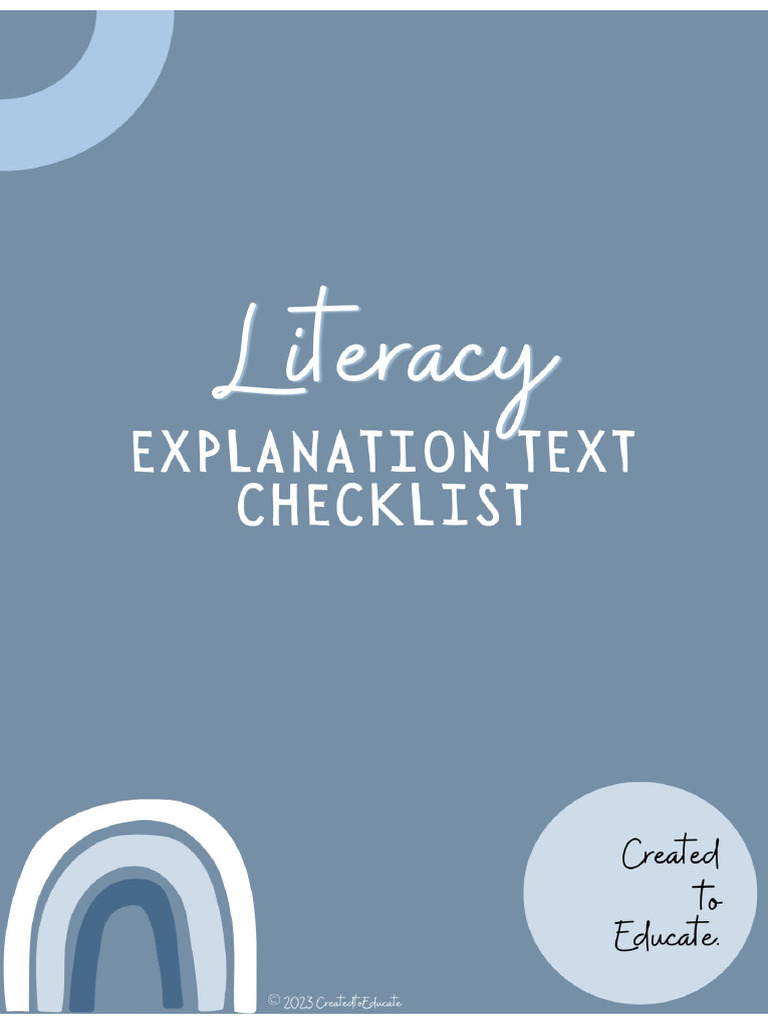 WritingChecklistExplanationTextEditable 1 | PDF