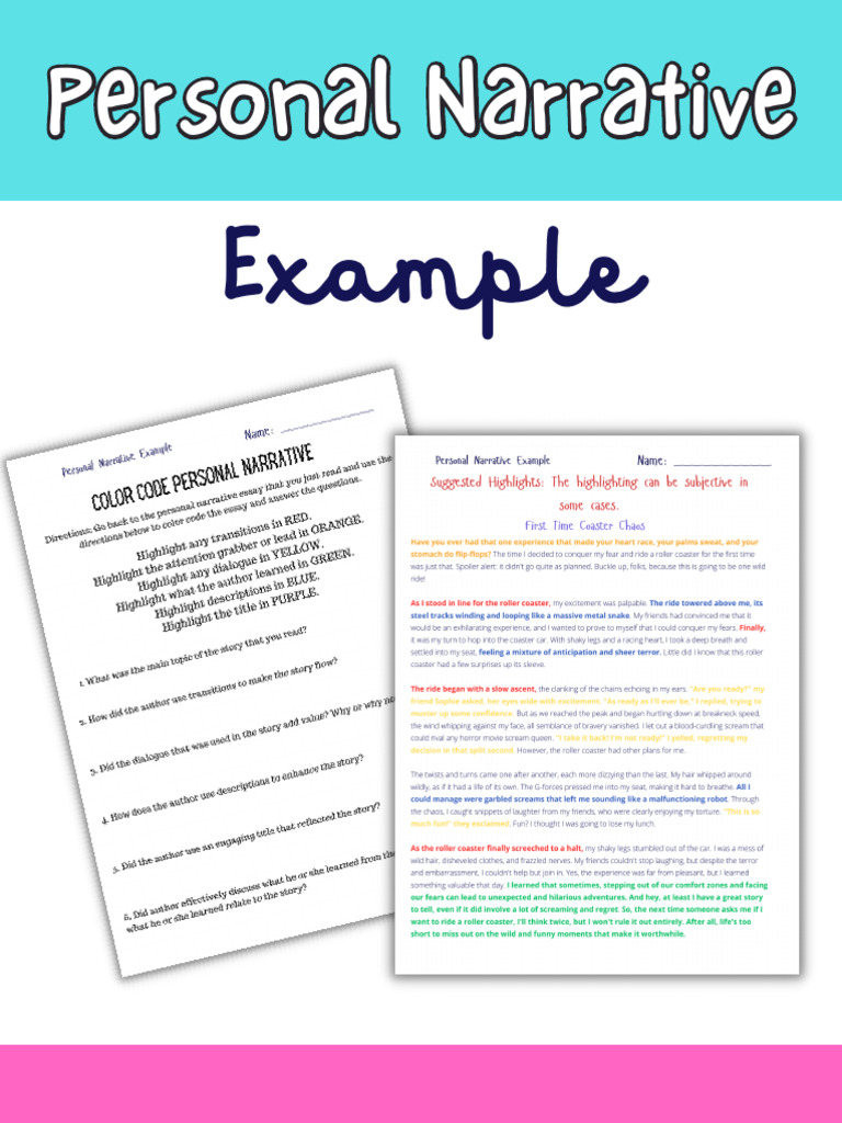 Example: Personal Narrative | PDF