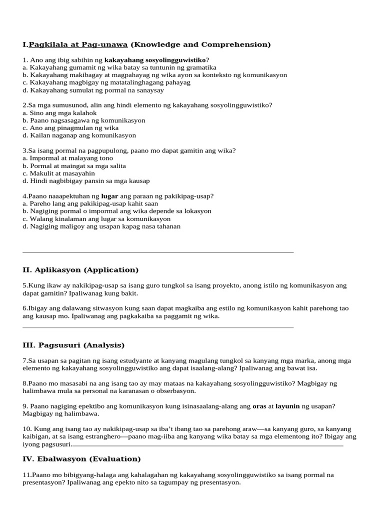 Activity Sheet 2.2 | PDF