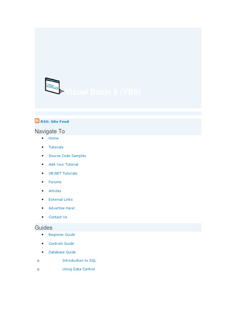 Visual Basic 6 and Ado | PDF | Microsoft Access | Active X Data Objects