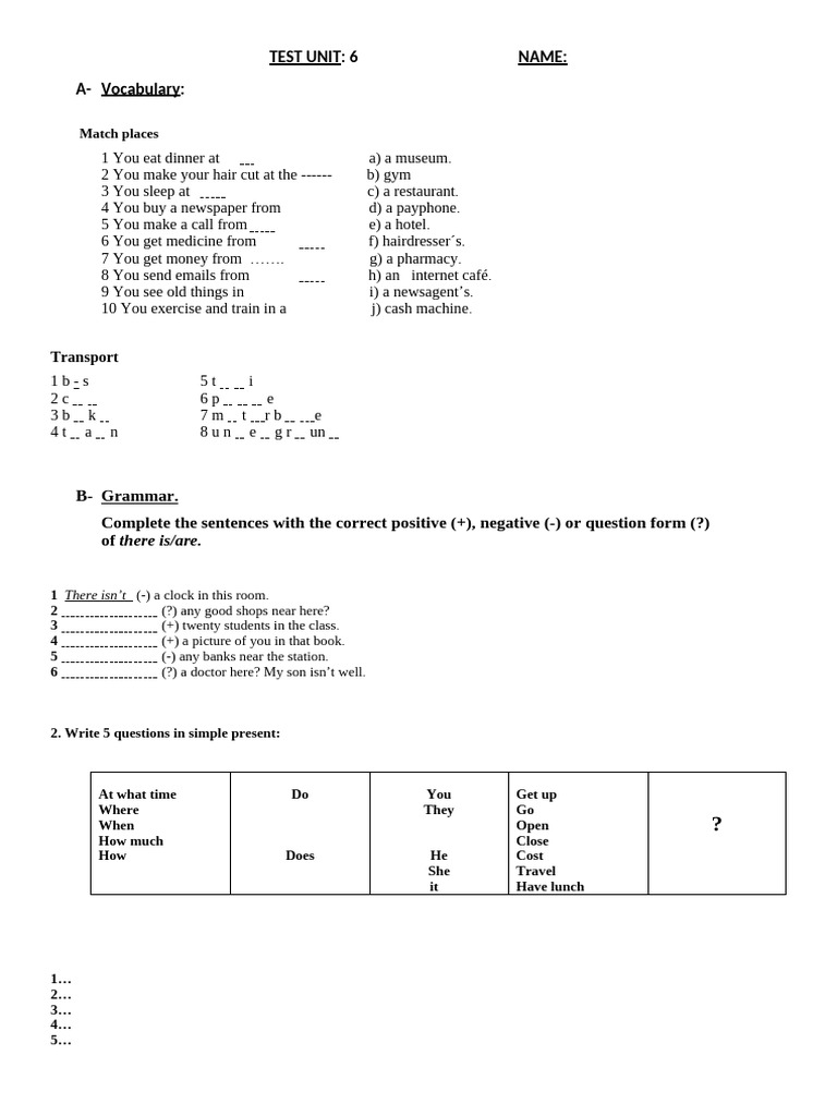 Test Unit 6 Pdf