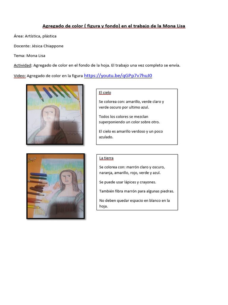 Agregado de Color en la Mona Lisa | PDF
