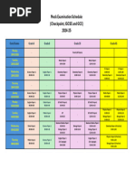Term 2 2024 - 2025 Midterm Exam Schedule | PDF | Science