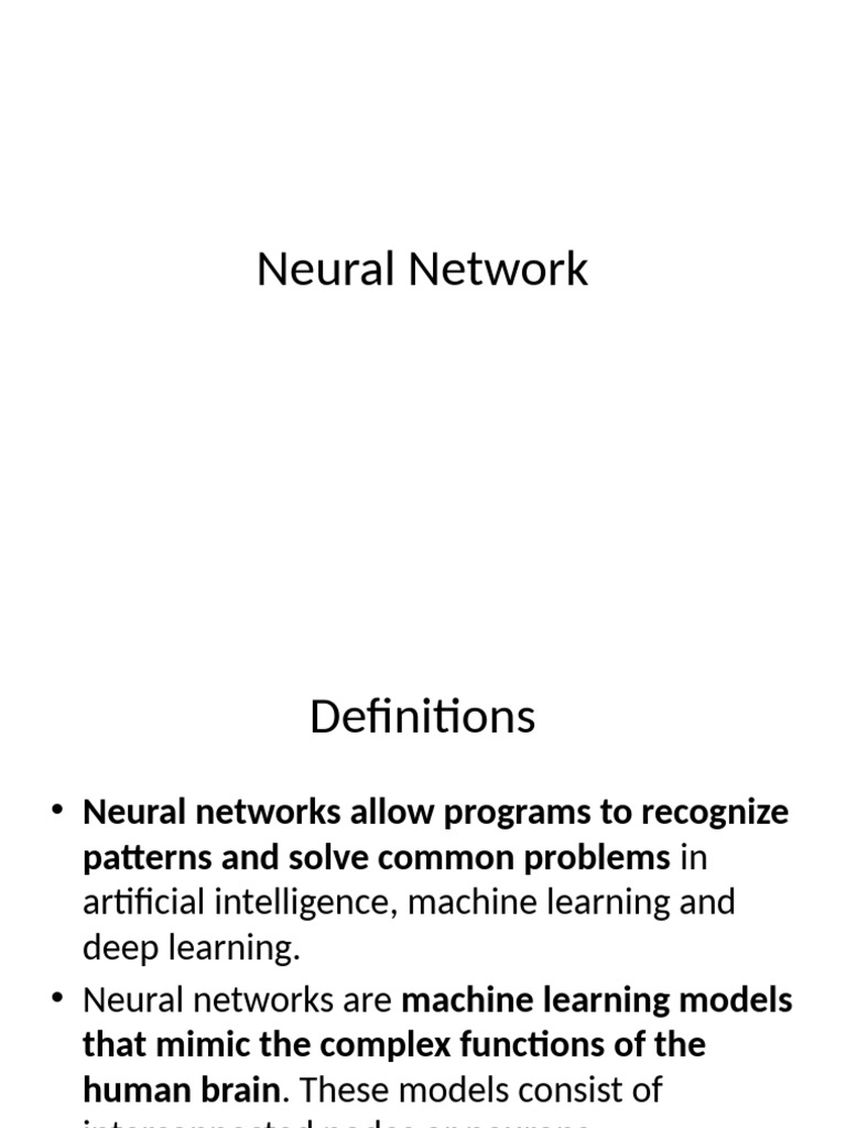 Neural Network | PDF