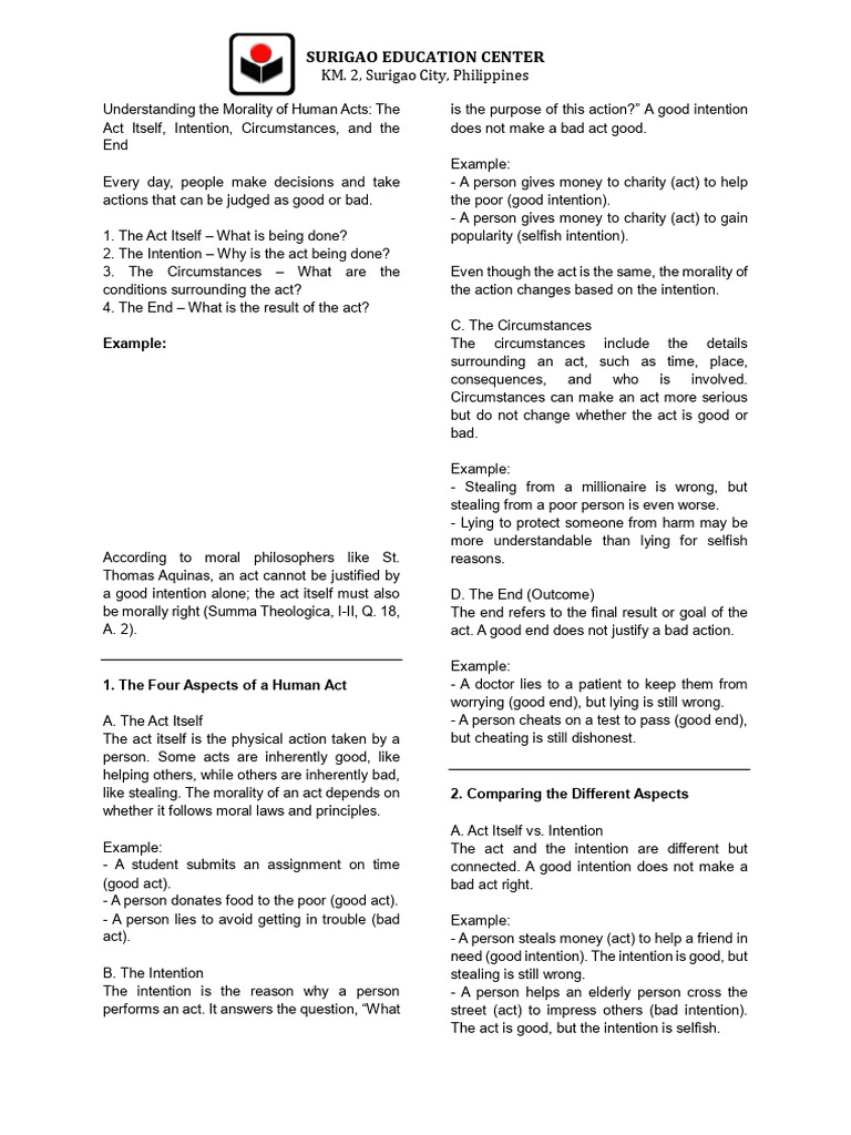 Borja, Lavegne D. (Ethics Assg. #1) | PDF | Morality | Thomas Aquinas