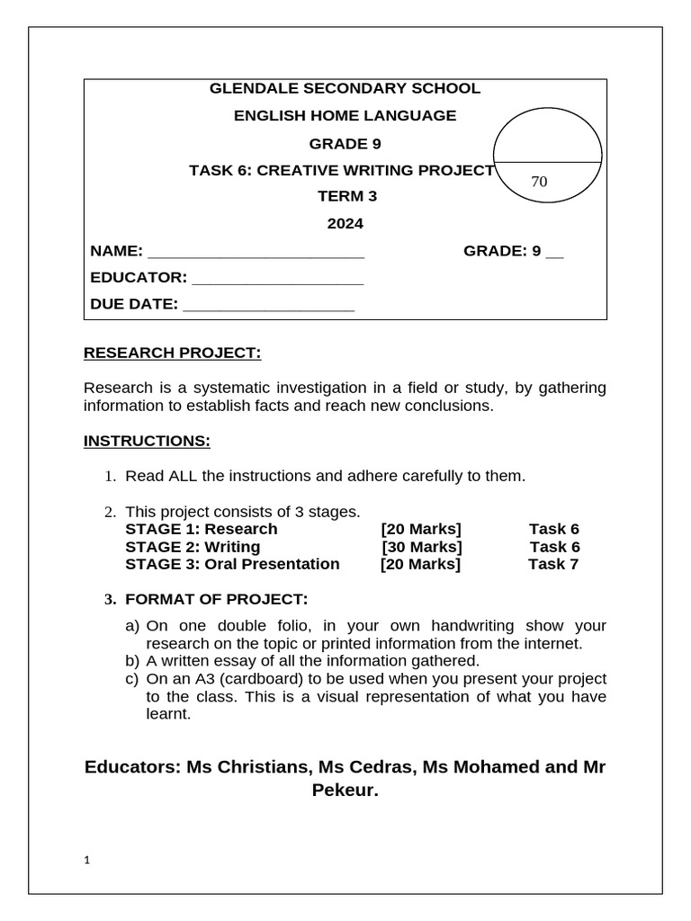 Term 3 Project Stage 1 | PDF