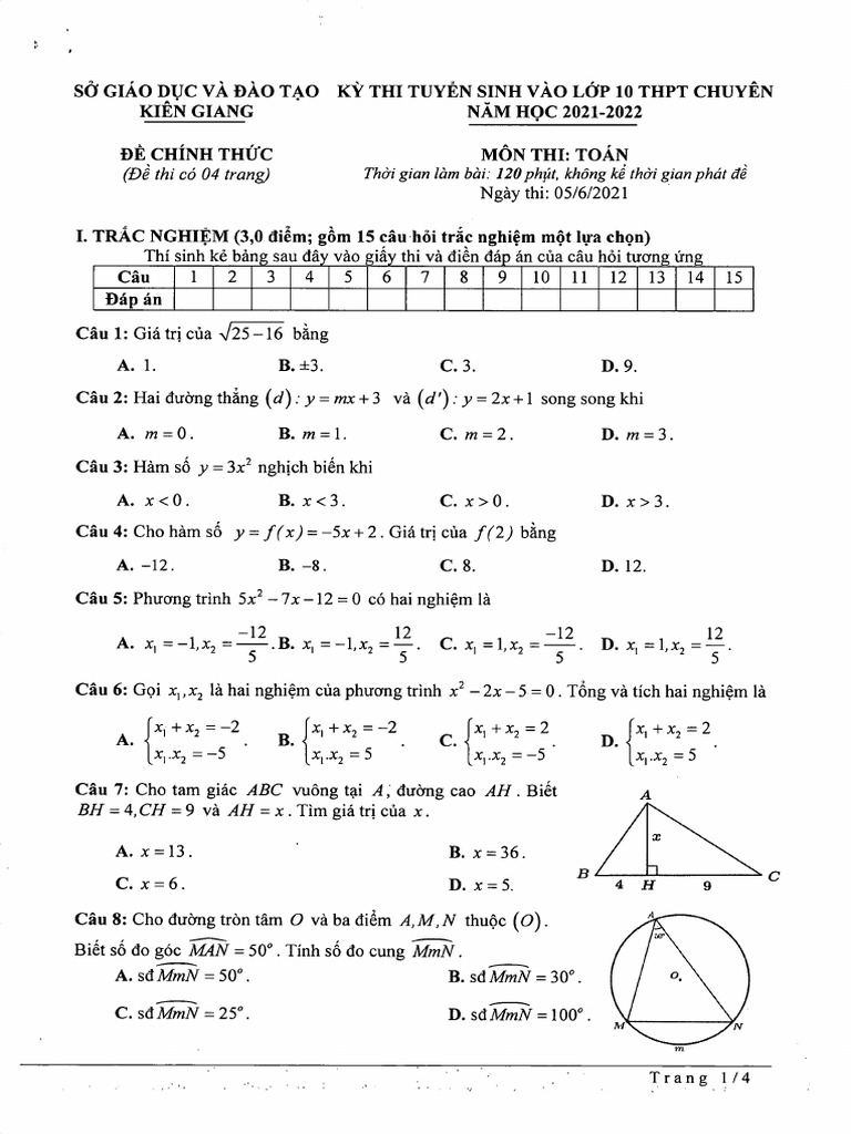 TSTHPTchuyen TOAN Deda | PDF