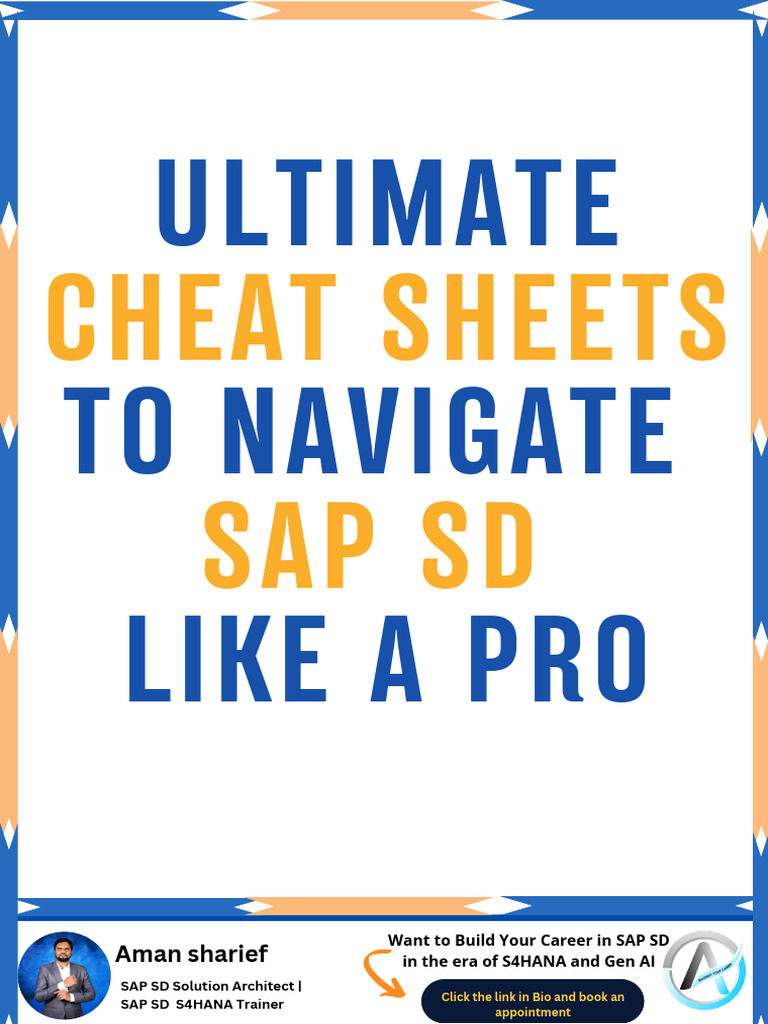 Exlusive SAP SD Cheat Sheet 1732130339 | PDF