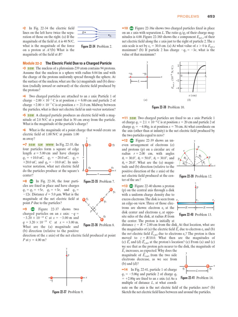Fundamentals of Physics Textbook - 1 | PDF | Electron | Electric Field
