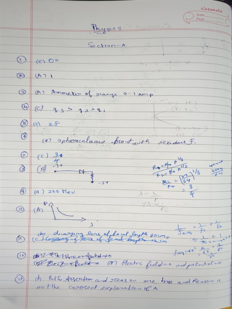 Phy Sample Paper | PDF