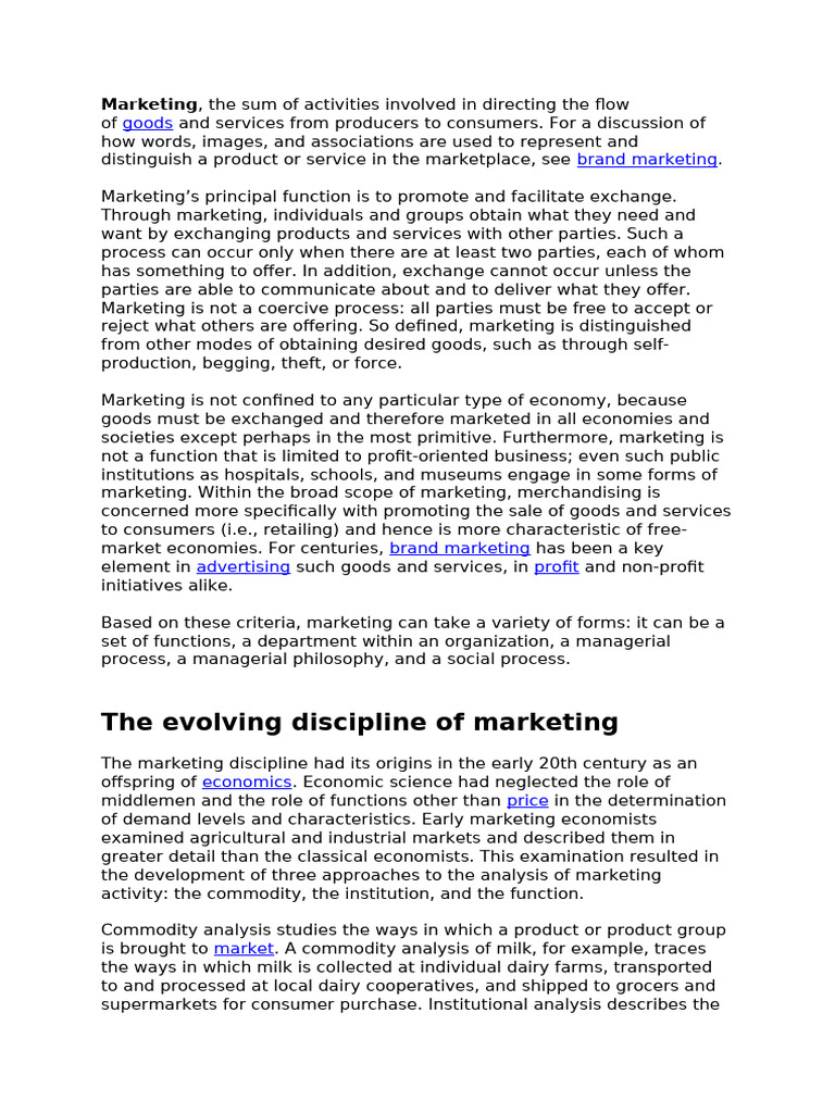 marketing notes | PDF | Marketing | Advertising