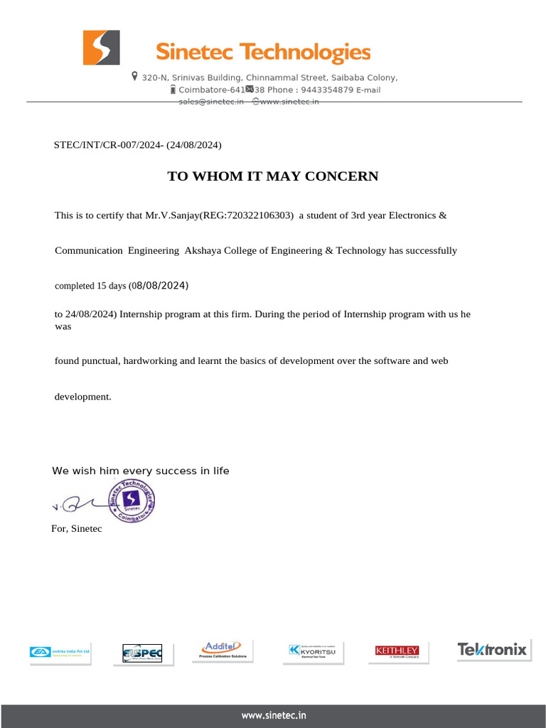 mithun final internship report | PDF