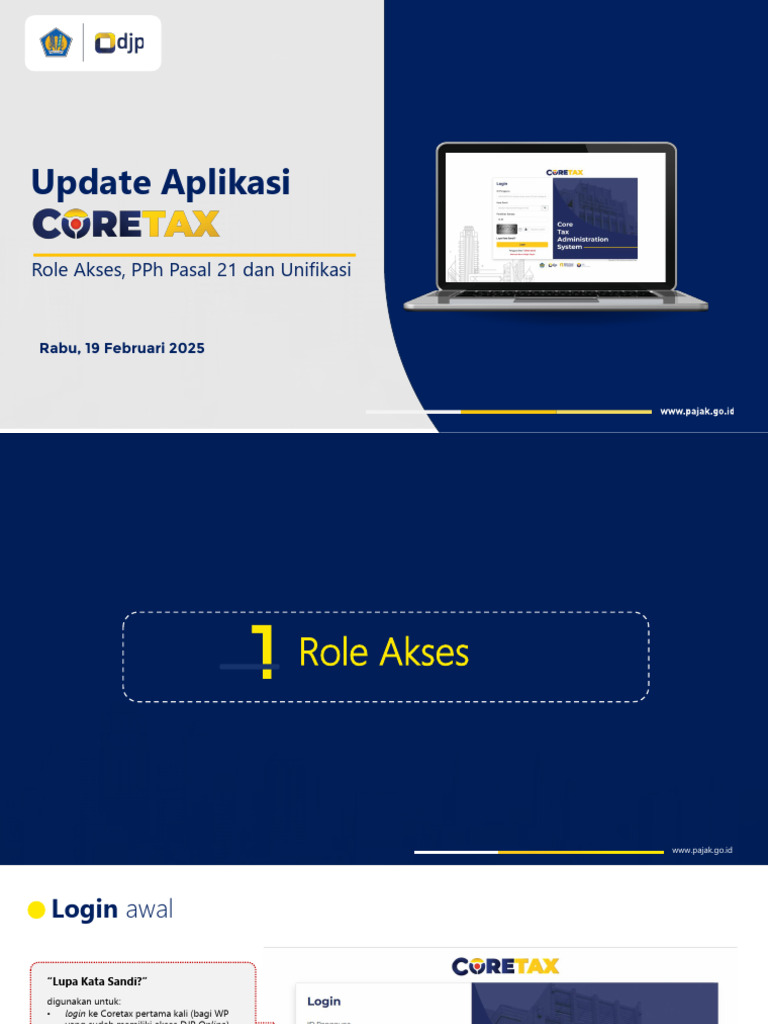 3.0 Materi KCOC Edisi 3 Role Akses, Unifikasi Dan PPH Pasal 21 | PDF