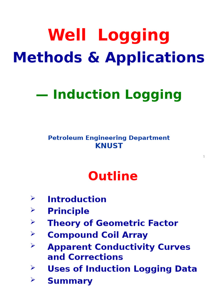 Well Logging Julius 3c Induction Logs | PDF | Electromagnetic Induction | Inductor
