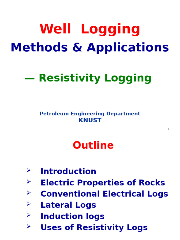 Well Logging Julius 3a Resisitivity Logging | PDF | Porosity ...