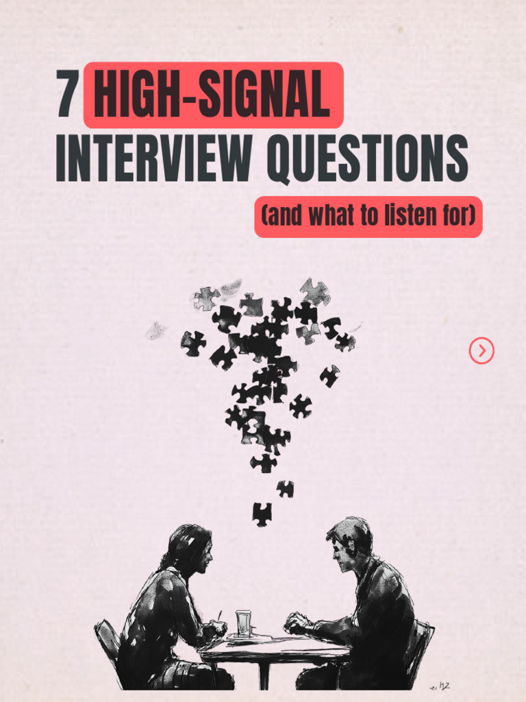 7 High-Signal Interview Questions | PDF