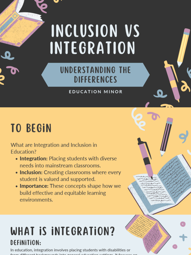 Inclusion vs. Integration in Education | PDF | Inclusion (Education ...