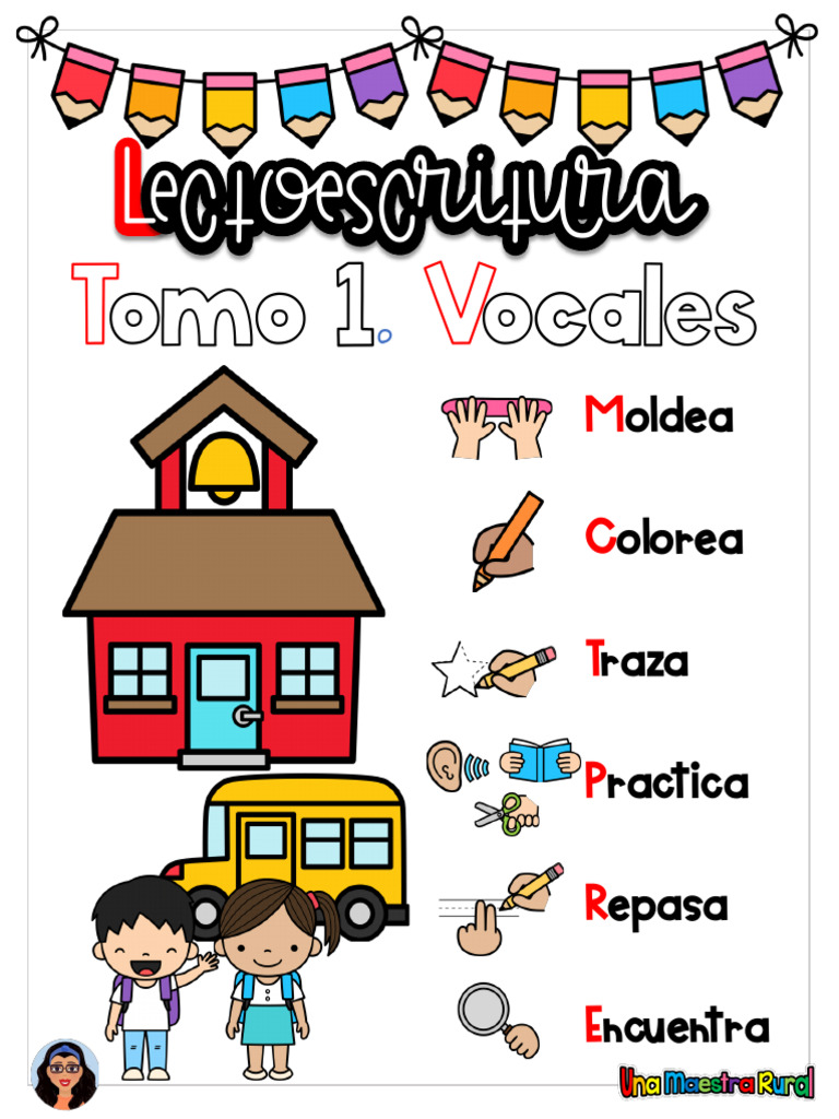 Actividades de Lectoescritura con Vocales y Consonantes | PDF