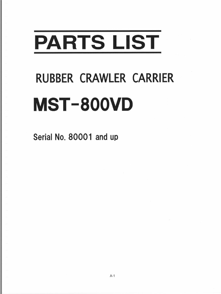 MST 800VD | PDF | Vehicles | Vehicle Technology
