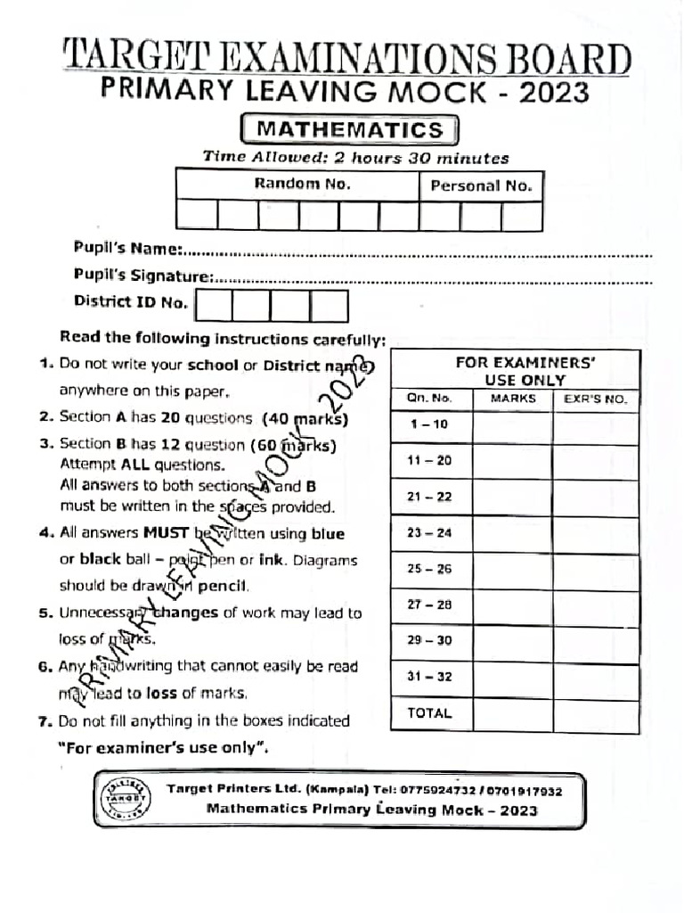 Jerox MTC Mock | PDF