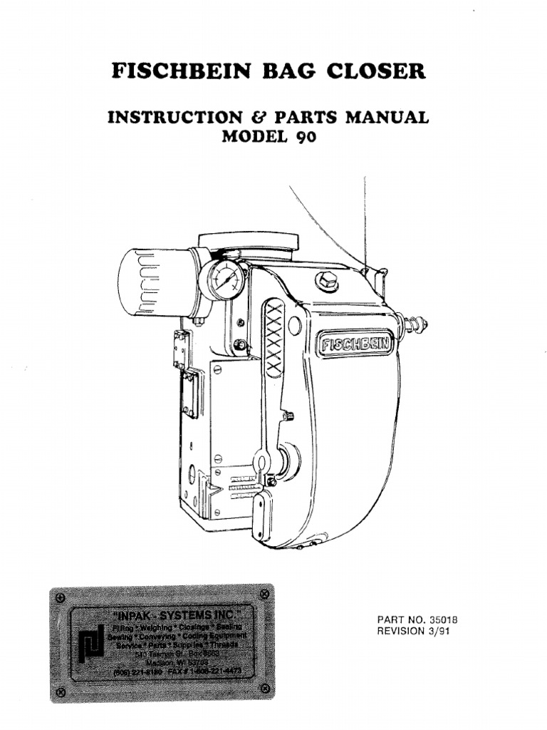 Fischbein-90 Parts Manual | PDF