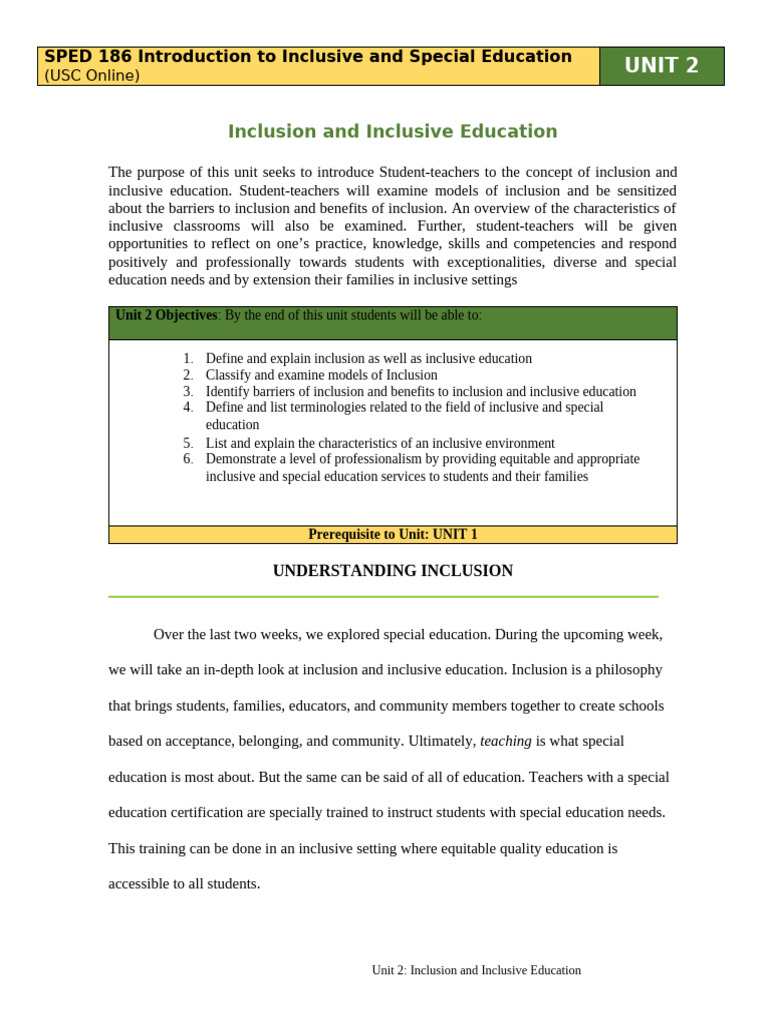 Understanding Inclusive Education Models | PDF | Inclusion (Education ...