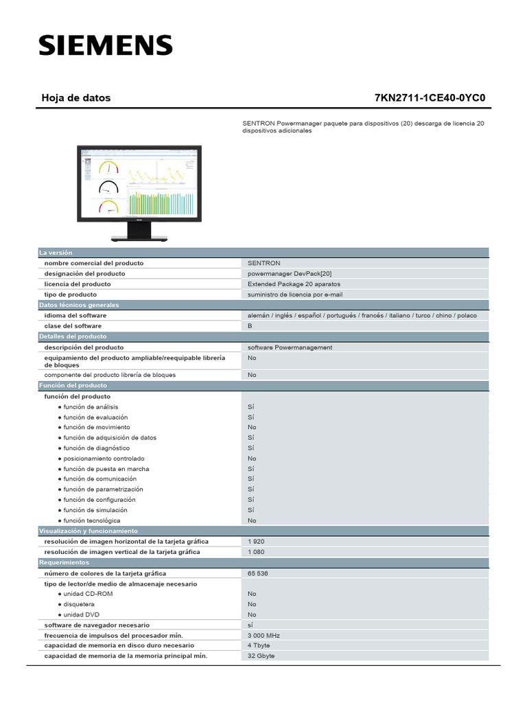 7KN27111CE400YC0 Datasheet Es | PDF | Software | Informática