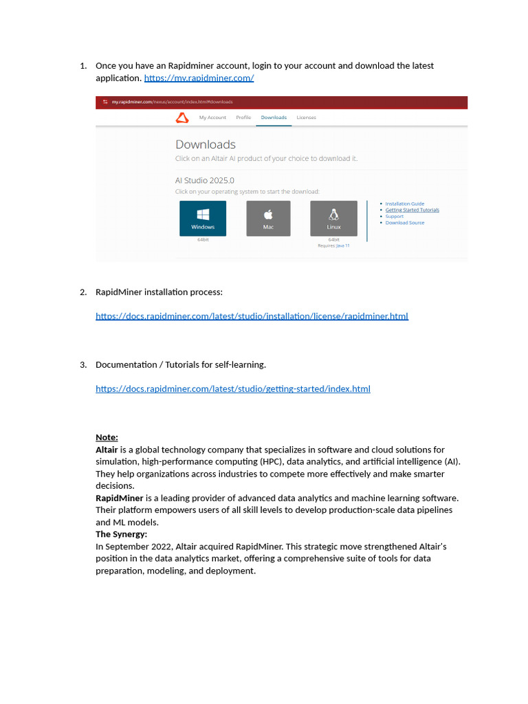 Rapid Miner | PDF