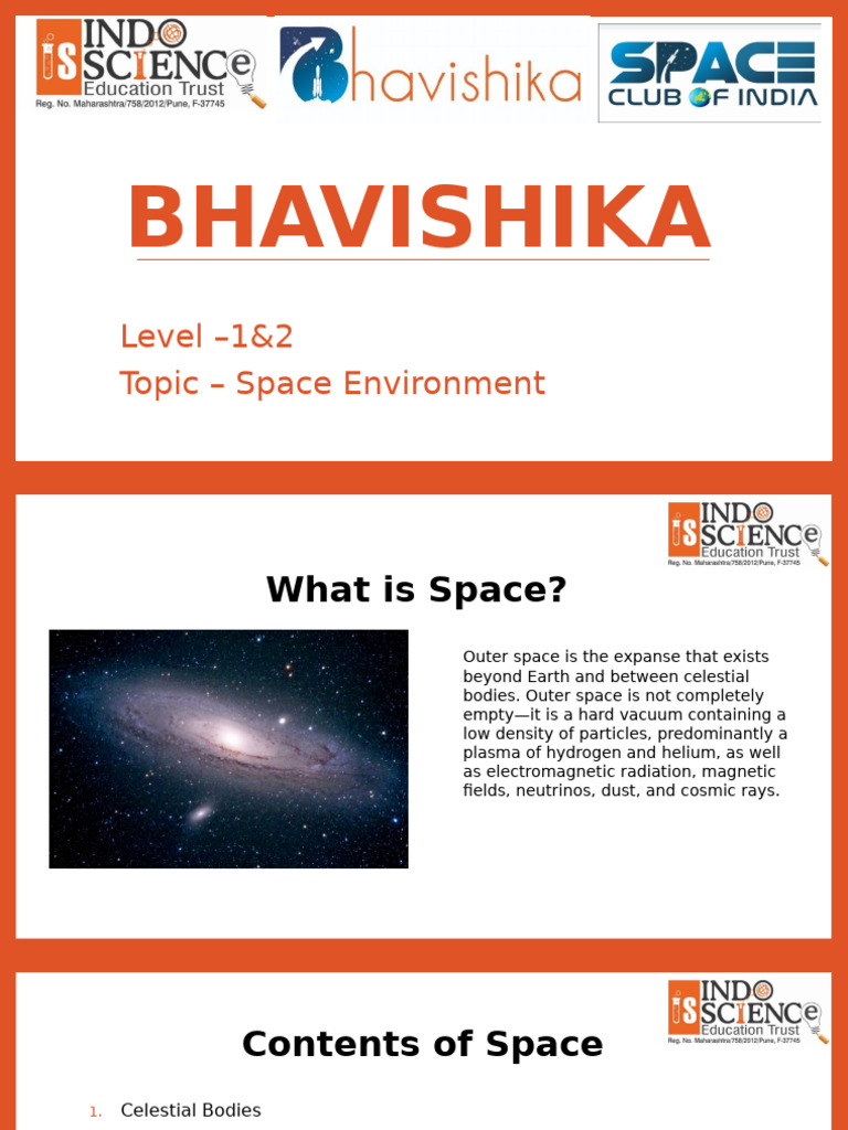 Bhavishika Std5+9 Level-1,2 Space Environment | PDF | Outer Space ...
